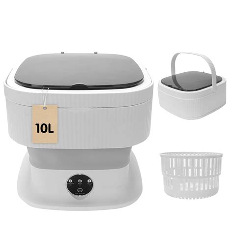 Mini Portable Washing Machine 10l Collapsible Travel Washing Machine Portable Mini Washer