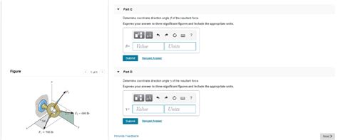 Solved Part A Lf The Coordinate Direction Angles For F3 620