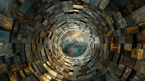 Data Streams Converging To Central Vault Symbolize Secured Big Data