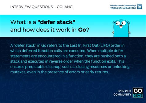 Golang Interivew Questions Interviewquestion Taras Sahaidachnyi
