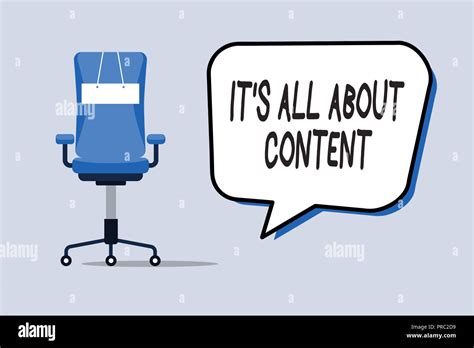 Word Writing Text It S Is All About Content Business Concept For Express Thru Writing