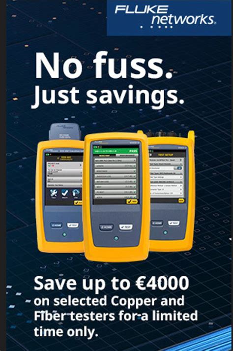 Rwl Advanced Solutions Ltd On Linkedin Fluke Coppertester Fibertester Nofussjustsavings