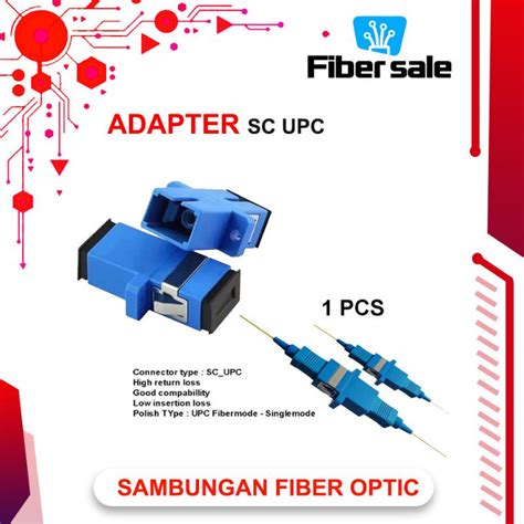 Jual Adapter Sambungan Konektor Sc Upc Fiber Optik Ftth Shopee Indonesia