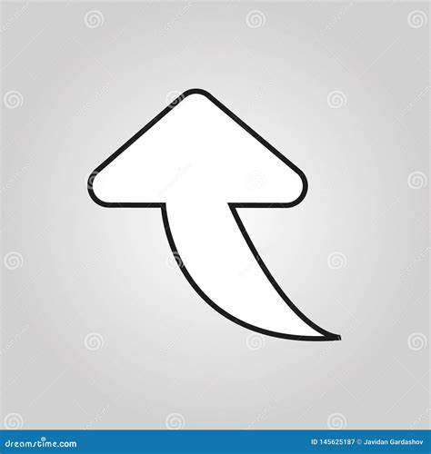 The Arrow Line Icon Direction And Arrow Navigation Symbol Flat Vector Illustration Eps10