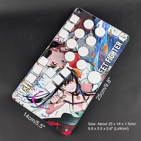 Left Handed WASD Arcade Controller Fight Stick Game Controller For Hitbox Mixbox Fighting Game