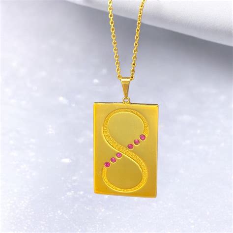 Infinity Gold Necklace Ruby Sananda Kryst Design