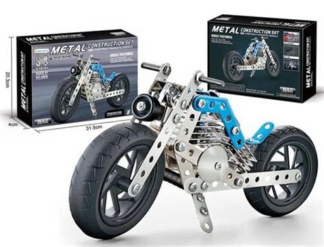 Diy Assembling Metal Cruiser Motorcycle Educational Building Blocks Kit