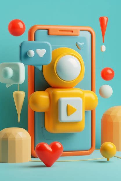 A Robot Is Surrounded By Various Objects Premium Ai Generated Image