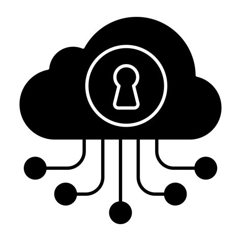 Conceptual Solid Design Icon Of Cloud Network Security 24168857 Vector Art At Vecteezy