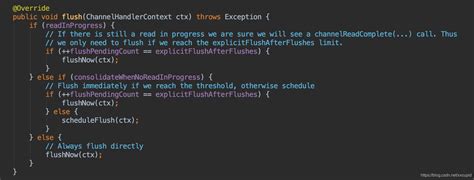 netty第二章 2020 3 9 netty源码之flush优化 flushconsolidationhandler csdn博客