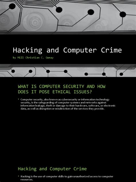 an exploration of computer security hacking and the ethical issues