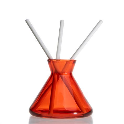 Hourglass Shape Reed Diffuser Packaging Red Color Reed Diffuser Bottle