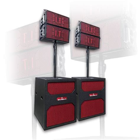Passive Waterproof Powered Line Array Speaker System Single Inch Two Way Sound Speakers
