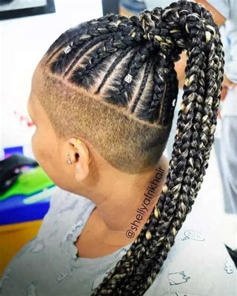 Exotic Braided Hairstyles With Shaved Sides Trends
