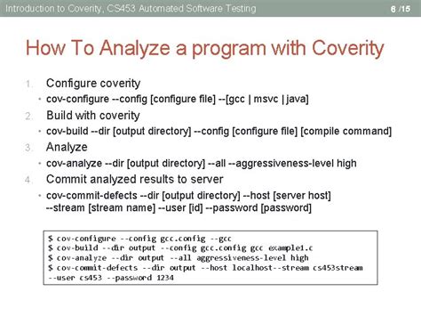 15 Introduction To Static Analyzer Introduction To Coverity