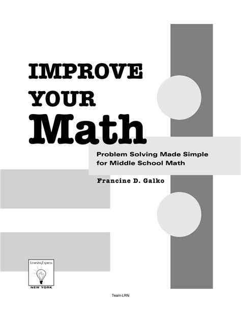 Solution Improve Your Math Problem Solving Made Simple For Middle