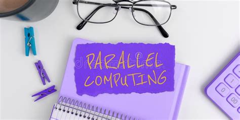 Text Showing Inspiration Parallel Computing Word For Simultaneous Calculation By Means Of