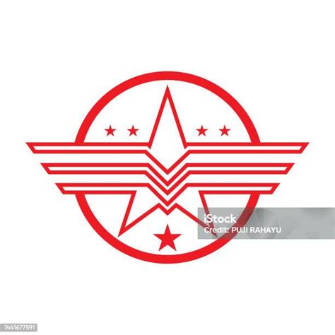 날개 로고 아이콘 벡터 일러스트 레이 션 디자인 템플릿이 있는 별 개념에 대한 스톡 벡터 아트 및 기타 이미지 개념 개념과 주제 개성 개념 Istock