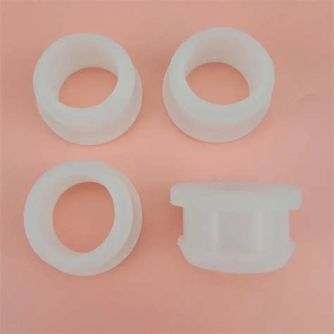 투명 45555mm 506mm 실리콘 고무 스냅 온 그로멧 구멍 플러그 엔드 캡 원형 와이어 케이블 보호 부시 12510pcs 가구 액세서리