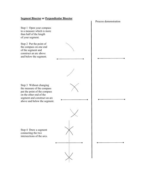 Geometric Construction Notes Angle Bisector And Perpendicular Bisector