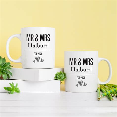 Personalised Mr And Mrs Mugs T Store Ltd