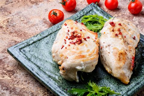 야채로 채워진 구운 닭 가슴살건강한 균형 점심 구운 건강한 닭 가슴살 사진 배경 및 무료 다운로드를위한 그림 Pngtree
