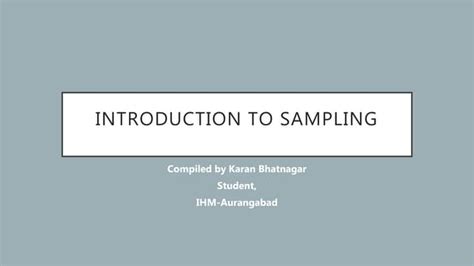 Selecting Research Sample And Poulation Ppt