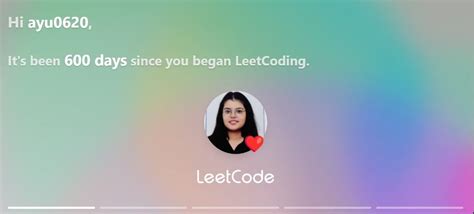 Leetcode 600daysofcode Codingjourney Developerlife Codeon Ayushi