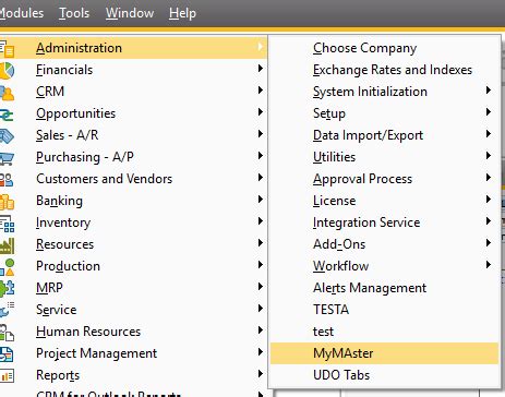 How Can I Call A SAP Generated UDO When Menu Uid Keep Changing Babeum Help Center