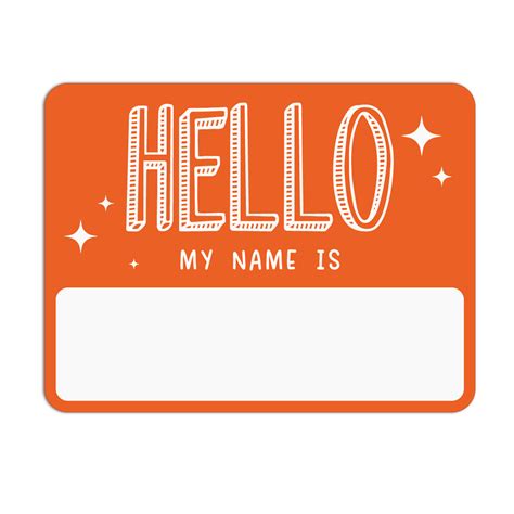 Hello My Name Is Name Tags Stickers The Stkr Store