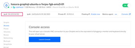 Hasura GraphQL Engine One Click App On DigitalOcean Marketplace Hasura GraphQL Docs