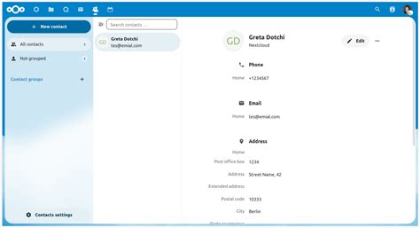 Using The Contacts App — Nextcloud Latest User Manual Latest Documentation