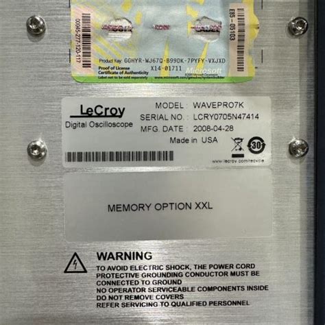 Lecroy Wavepro 7300a Oscilloscope Opt Ddm2 Jlite Jta2 Xdev Xmath Xxl Gpib1 Novus Ferro Pte Ltd
