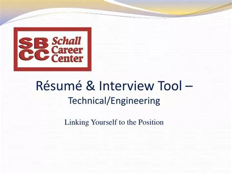 ppt résumé and interview tool technical engineering powerpoint