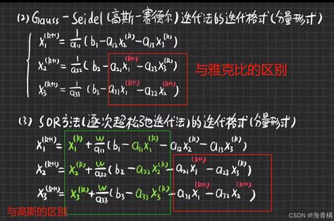 解线性方程组的迭代法，迭代收敛性的判断赛德尔迭代判别敛散性 Csdn博客