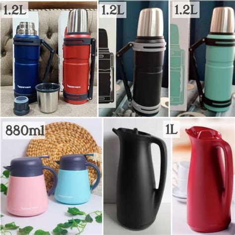 Tupperware Thermos Xploris Pitcher 800ml Termos 1 2l Thermal Flask Thermotup 1l Shopee Malaysia