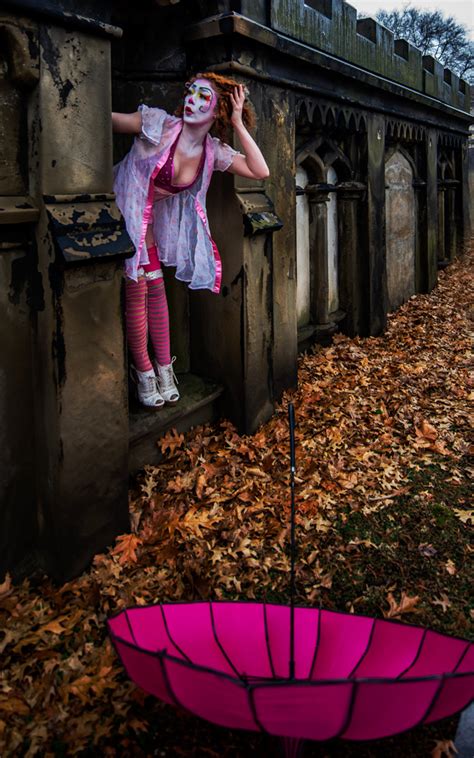 Rainy Day Play Date With Clown Babe Mackenzie Moltov Black White And