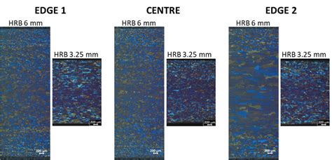 Lm Microstructures In The Cross Section Among The Width Of Hrb 6 Mm And