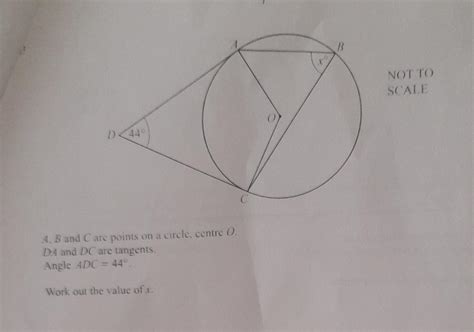 Solved B And C Are Points On A Circle Centre O D And Chegg