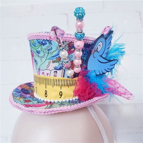 Cinderella Mini Top Hat Princess Hat Cinderella Pink Dress Birthday
