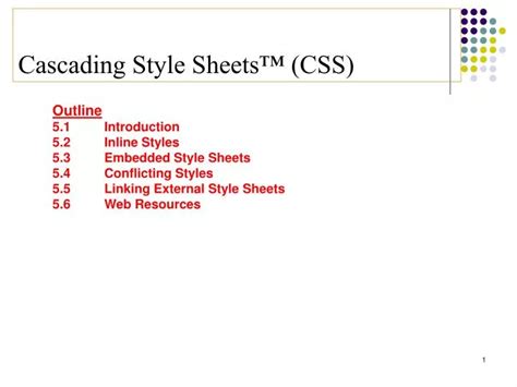Ppt Cascading Style Sheets™ Css Powerpoint Presentation Free