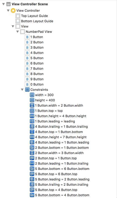 How To Use Autolayout To Make A Dial Pad In Ios Stack Overflow