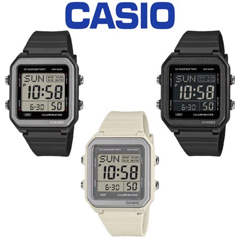 Casio Digital Resin Band Mens Watch With Large Display W 221h Shopee