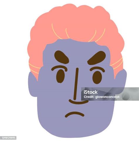 화가 난 얼굴 머리 아이콘 비 바이너리 사람들 일러스트 손 그리기 만화 격노한에 대한 스톡 벡터 아트 및 기타 이미지 격노한 다양성 드로잉 Istock