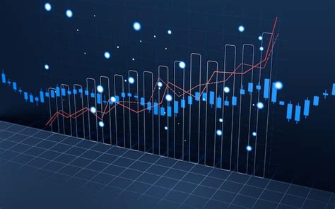 Premium Photo Statistical Graph With Business Finance Concept 3d
