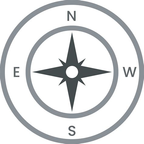 Four Pointed Compass Icon For Directions 20839163 Vector Art At Vecteezy