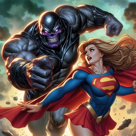 Supergirl Vs Darkseid 19 By Lepantzeus On Deviantart
