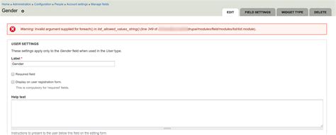 Warning Invalid Argument Supplied For Foreach In Listallowedvalues