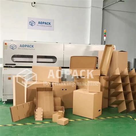 Aopack Slotting Scoring Creasing Slitting Automatic Box On Demand Maker Machine Box Maker