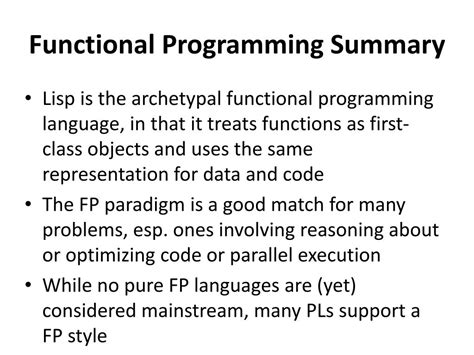 Ppt Functional Programming In Scheme And Lisp Powerpoint Presentation